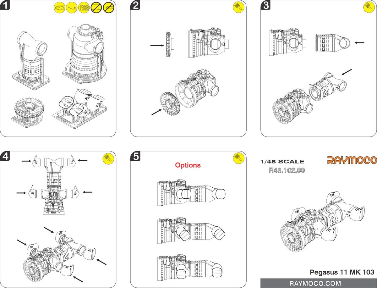1/48 Harrier Engine Pegasus 11 MK 103. – RAYMOCO