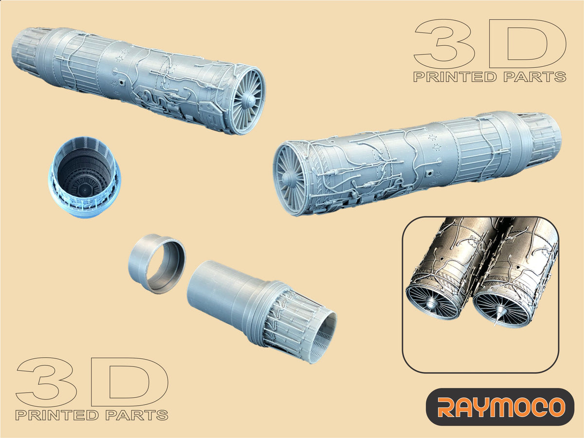 1/48 F-15 Engine F100-PW-220/229. For use with F-15 C/E | RAYMOCO