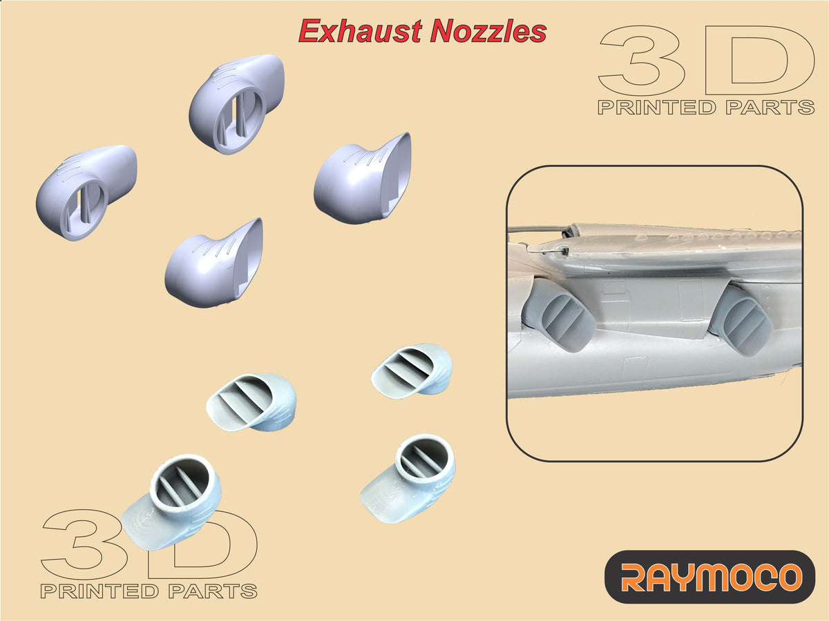 1/48 HARRIER T2/T4/T8 Engine, Nozzles, Electronics, Radar| RAYMOCO